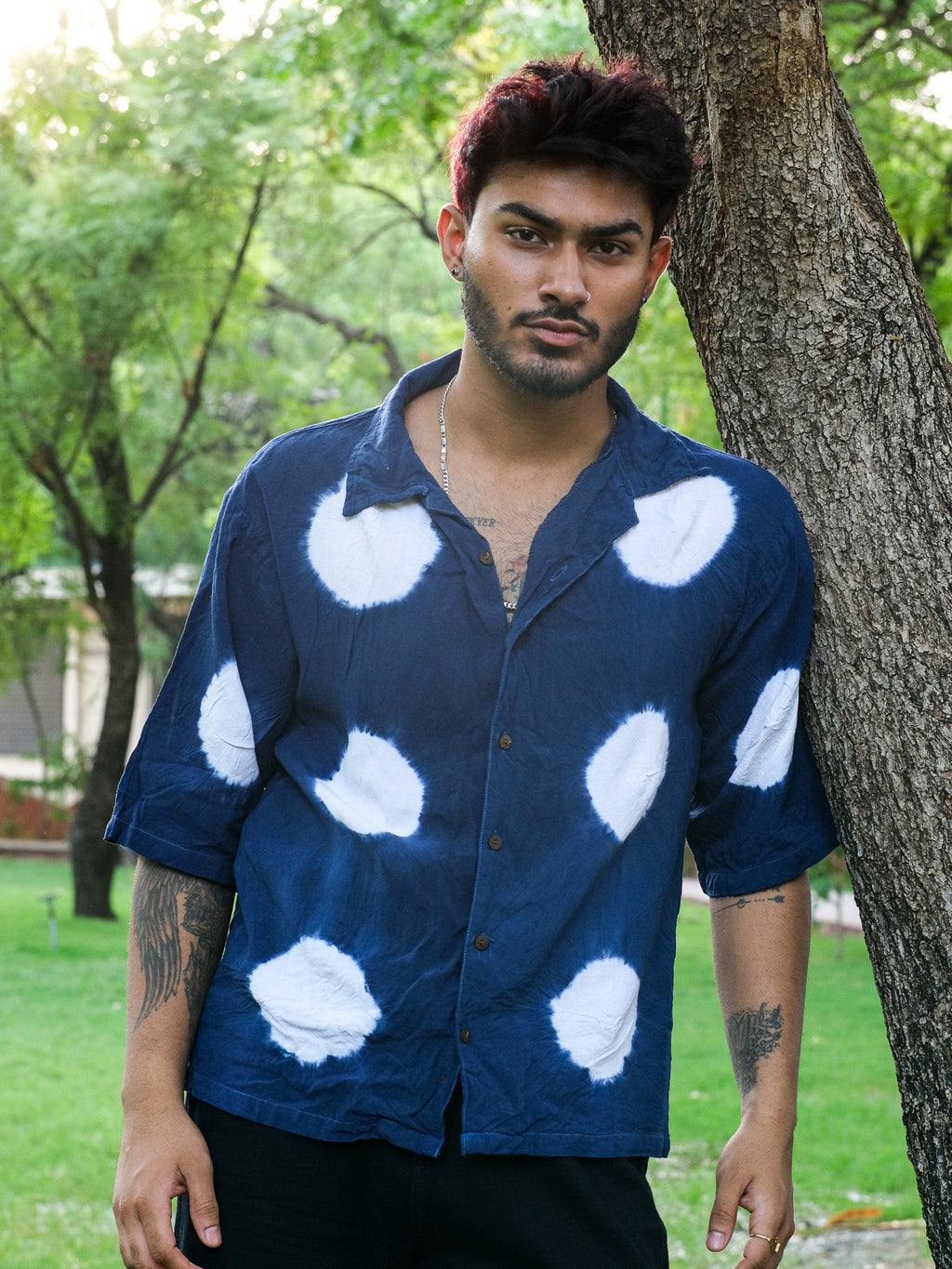 Grok Shirt| Crepe Fabric | Baggy Fit |Crystal Heal