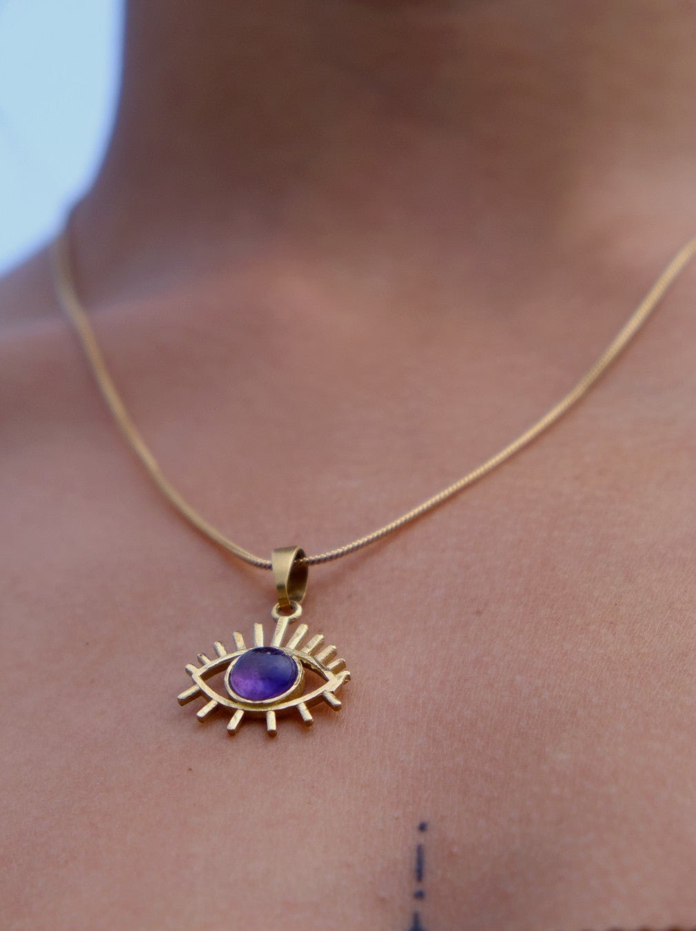 Third Eye Necklace | Eye Pendant | Women's Necklace – Crystal Heal